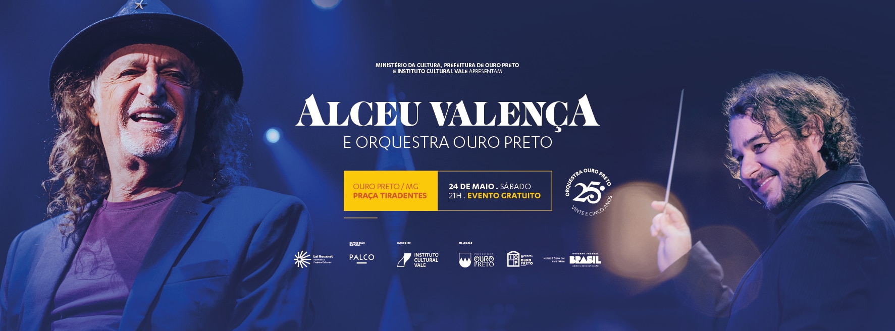 Alceu Valença e Orquestra de Ouro Preto farão apresentação gratuita na ...
